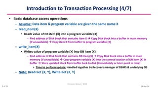 Transaction Management in Database Management System | PDF