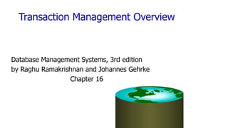 transaction management-database management system | PPTX