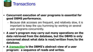 transaction management-database management system | PPTX