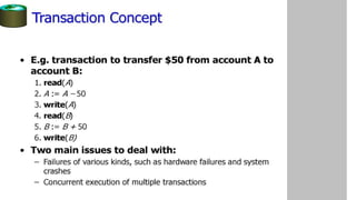 transaction management-database management system | PPTX