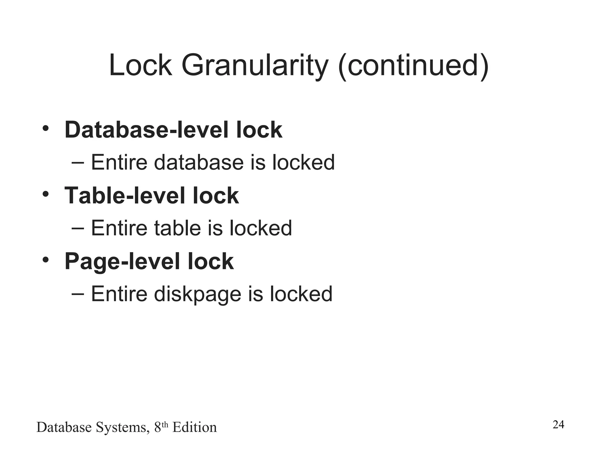 Transaction management and concurrency control | PPT