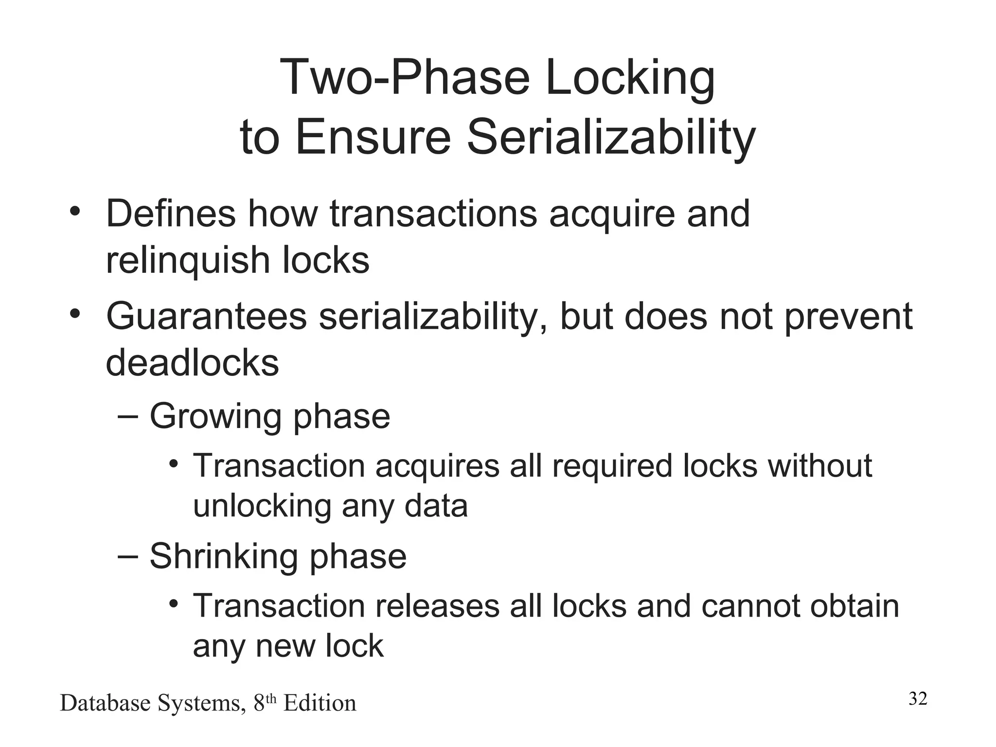Transaction Management And Concurrency Control Ppt