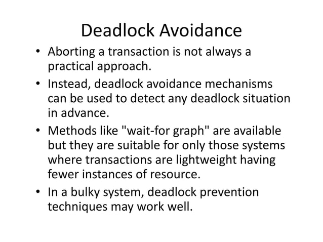 Transaction Management Concurrency Control And Deadlocks Pdf