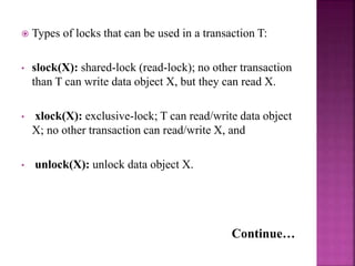 Transaction management DBMS | PPTX