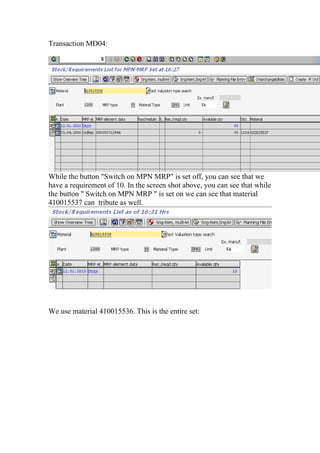 Transaction Md04 | DOC