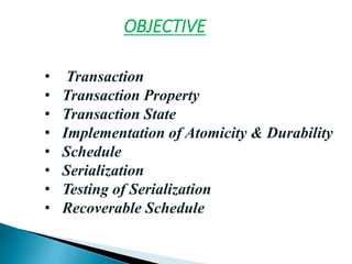 Presentation on Transaction | PPTX