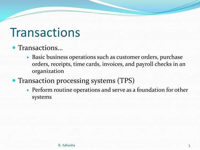Transaction processing | PPT