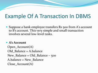 Transaction processing ppt | PPTX