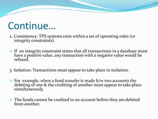 Transaction processing ppt | PPTX