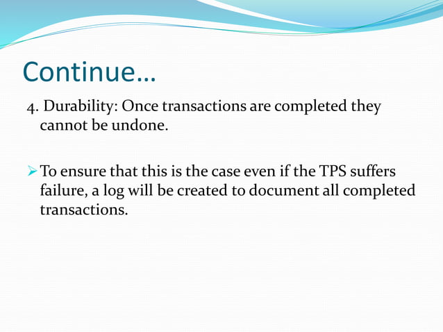 Transaction processing ppt | PPTX