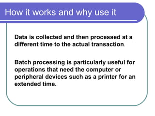 Information Processess and Technology HSC Transaction processing ...