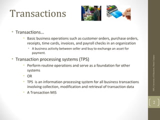 Transaction processing system | PPT