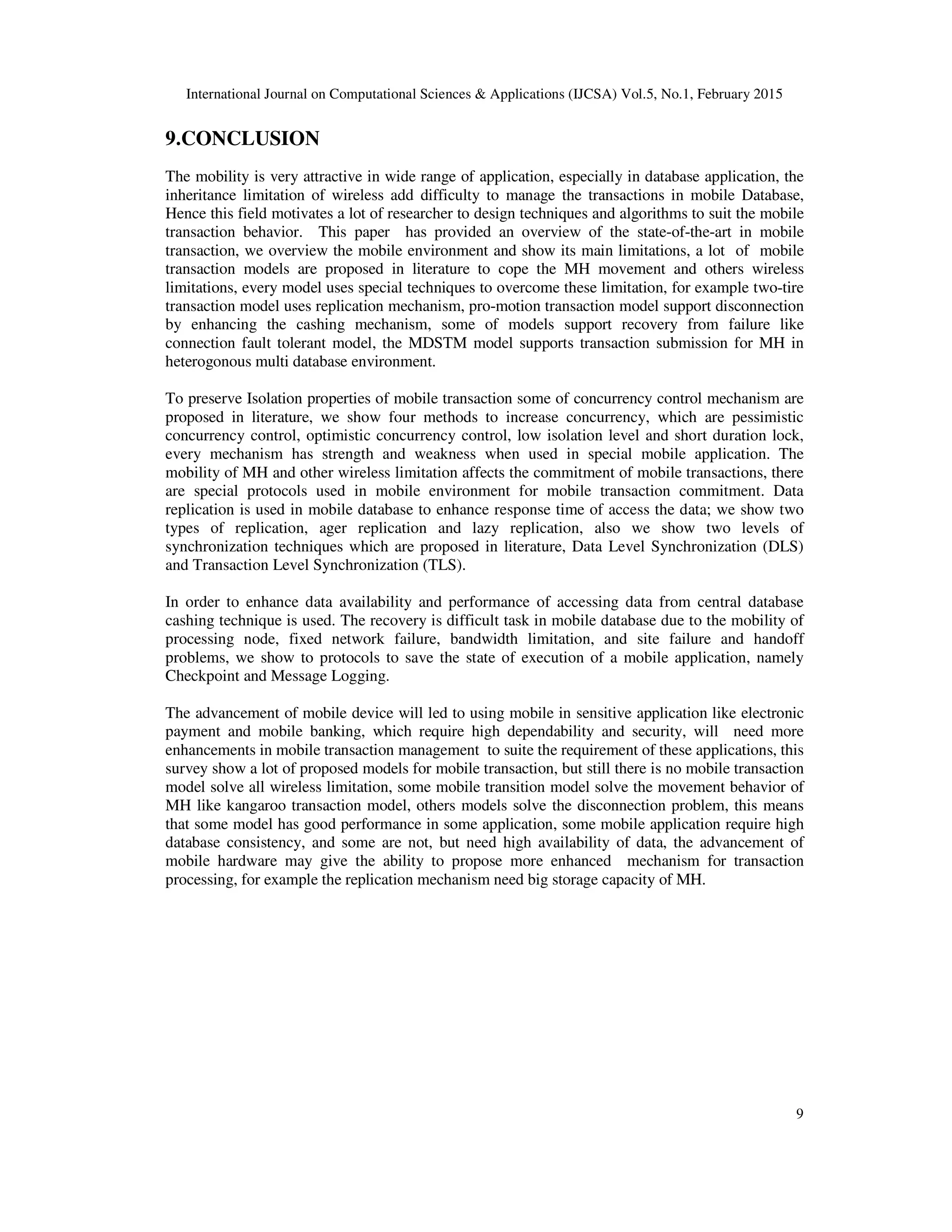 Transaction processing, techniques | PDF