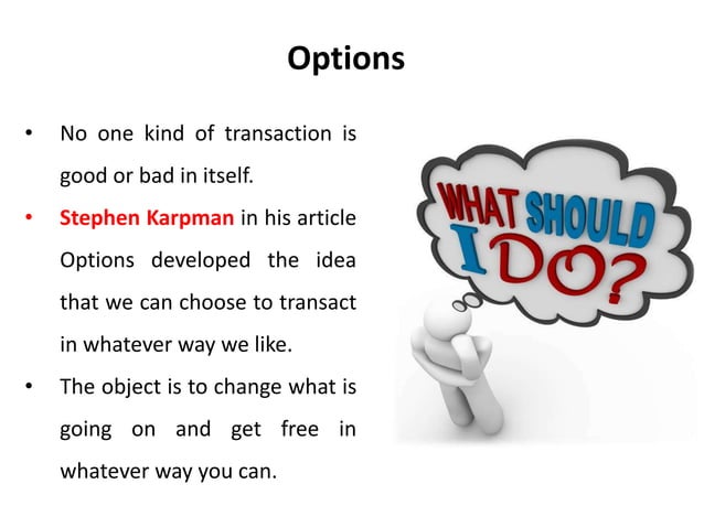 Transactions - Transactional Analysis | PPTX | Science