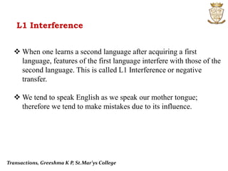 English:TRANSACTIONS: Essential English Language Skills | PPT | Free ...