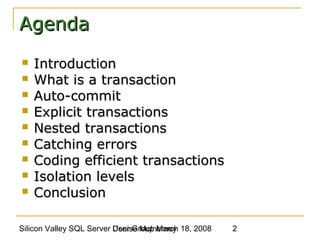 SQL Server Transaction Management | PPT