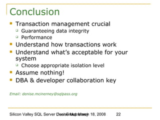 SQL Server Transaction Management | PPT