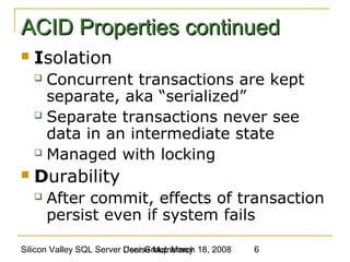 SQL Server Transaction Management | PPT