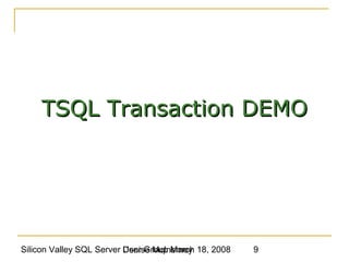 SQL Server Transaction Management | PPT