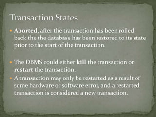 Transaction states PPT | PPTX