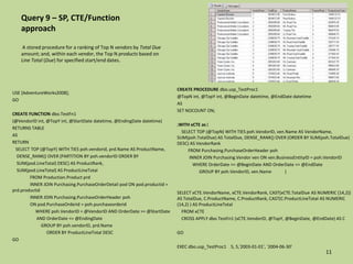 JKJ_T SQL project code samples | PPTX | Databases | Computer Software and Applications