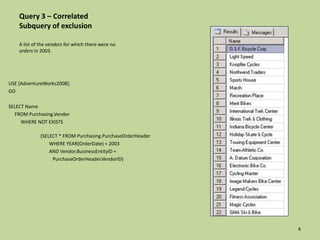 JKJ_T SQL project code samples | PPT
