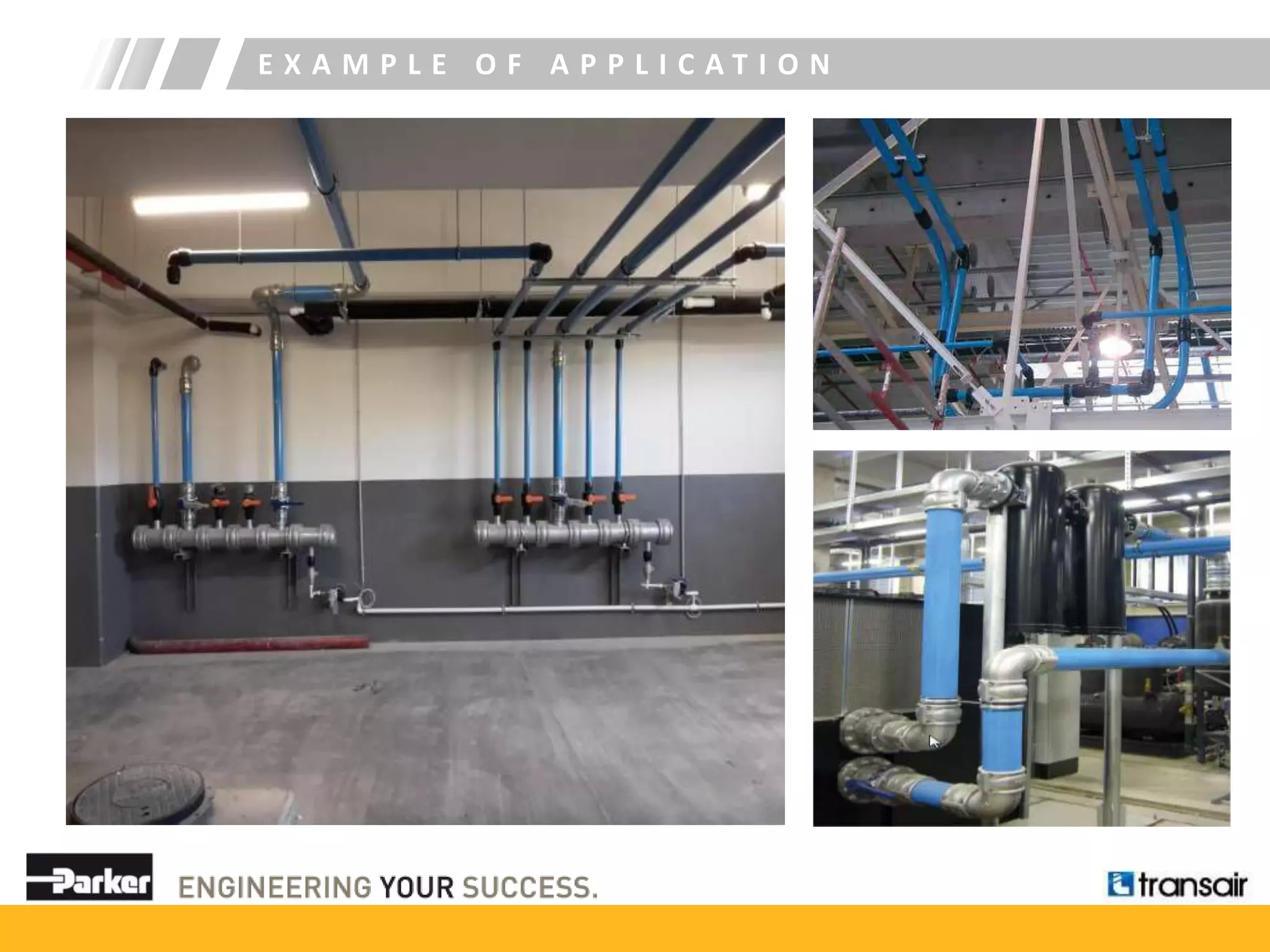 Parker Transair Aluminum piping system for compressed air Specification ...