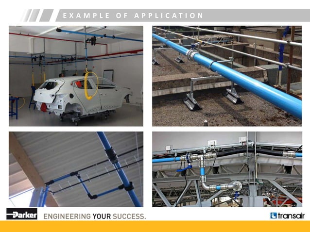 Parker Transair Aluminum piping system for compressed air Specification ...