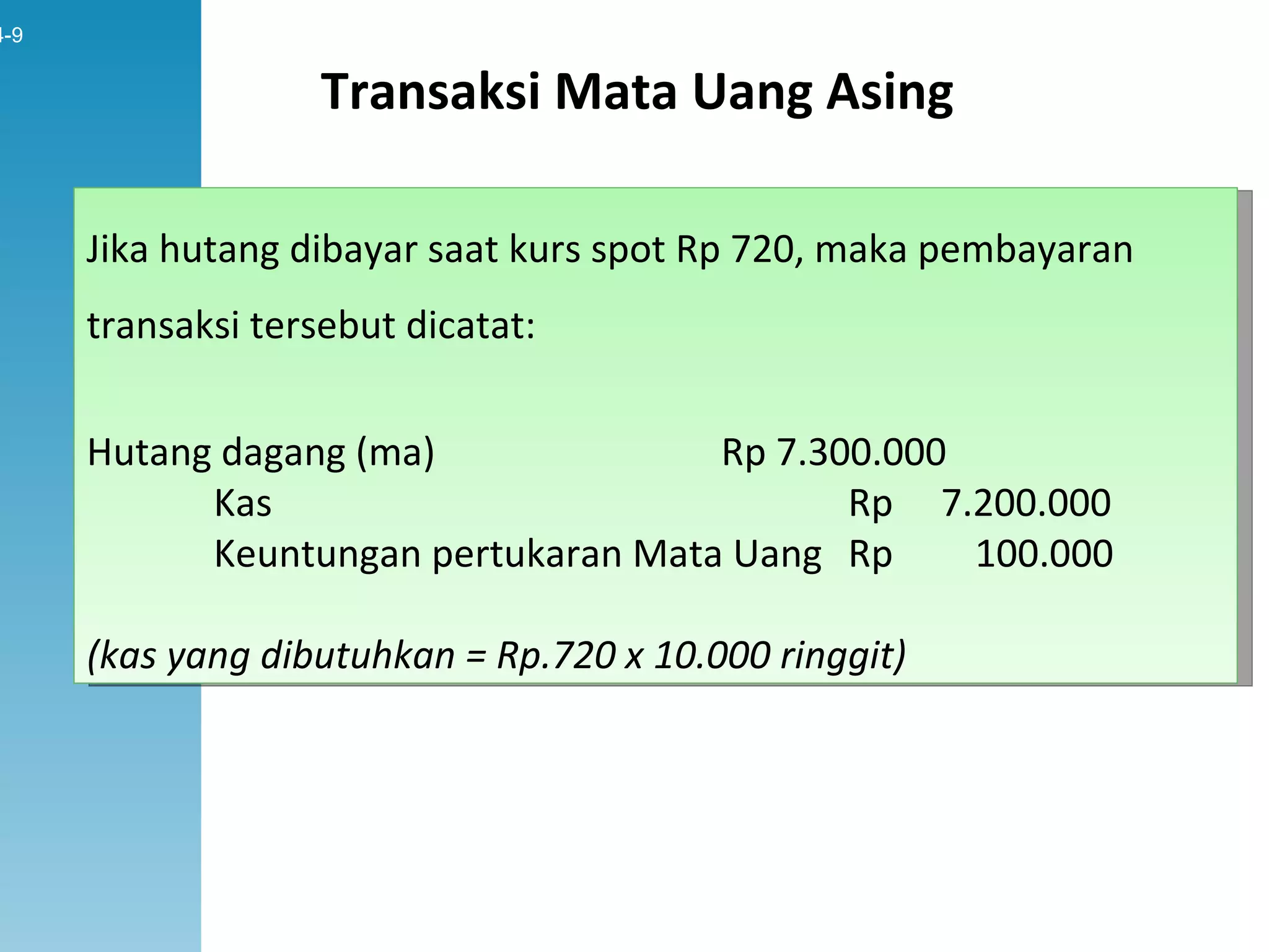 Transaksi mata uang asing pertemuan ke 7 | PPT