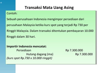 Transaksi mata uang asing pertemuan ke 7 | PPT