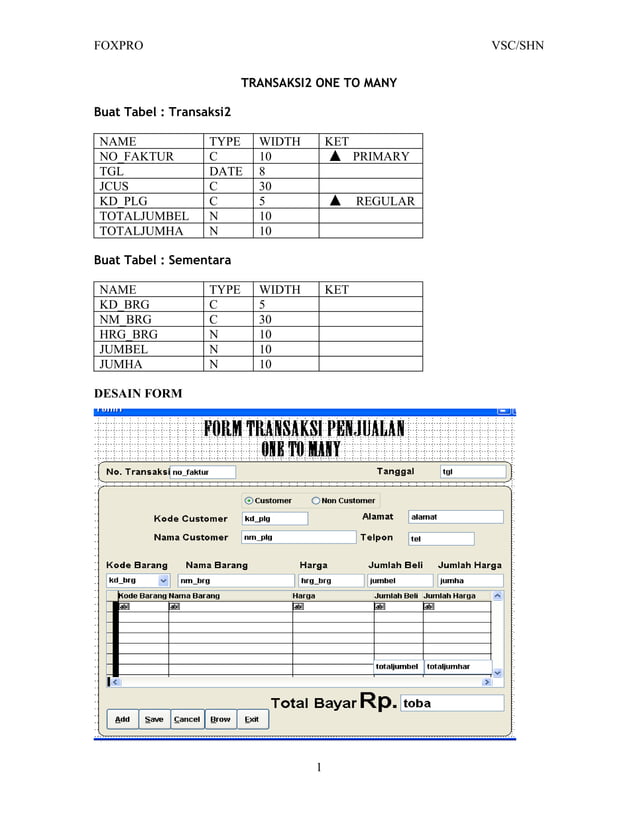 Transaksi One To Many | PDF