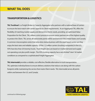 Trans american customs and logistics | PDF