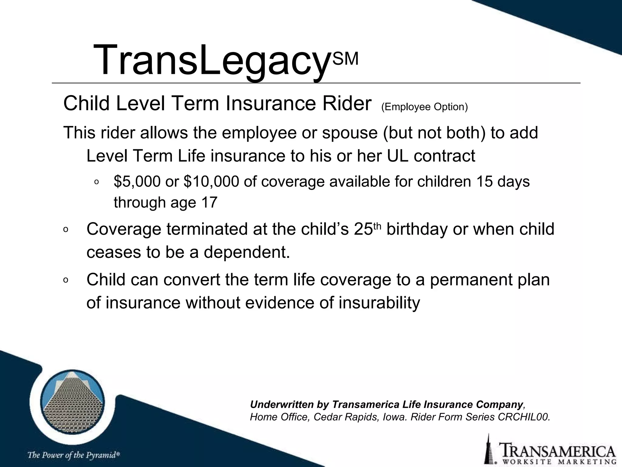 Transamerica universal life insurance | PPT