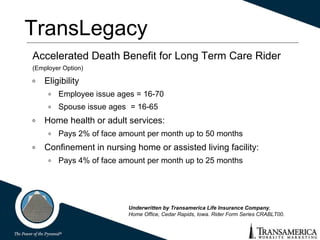Transamerica universal life insurance | PPT