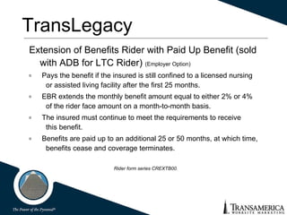 Transamerica universal life insurance | PPT