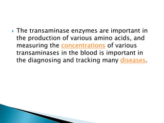 Transaminase | PPTX