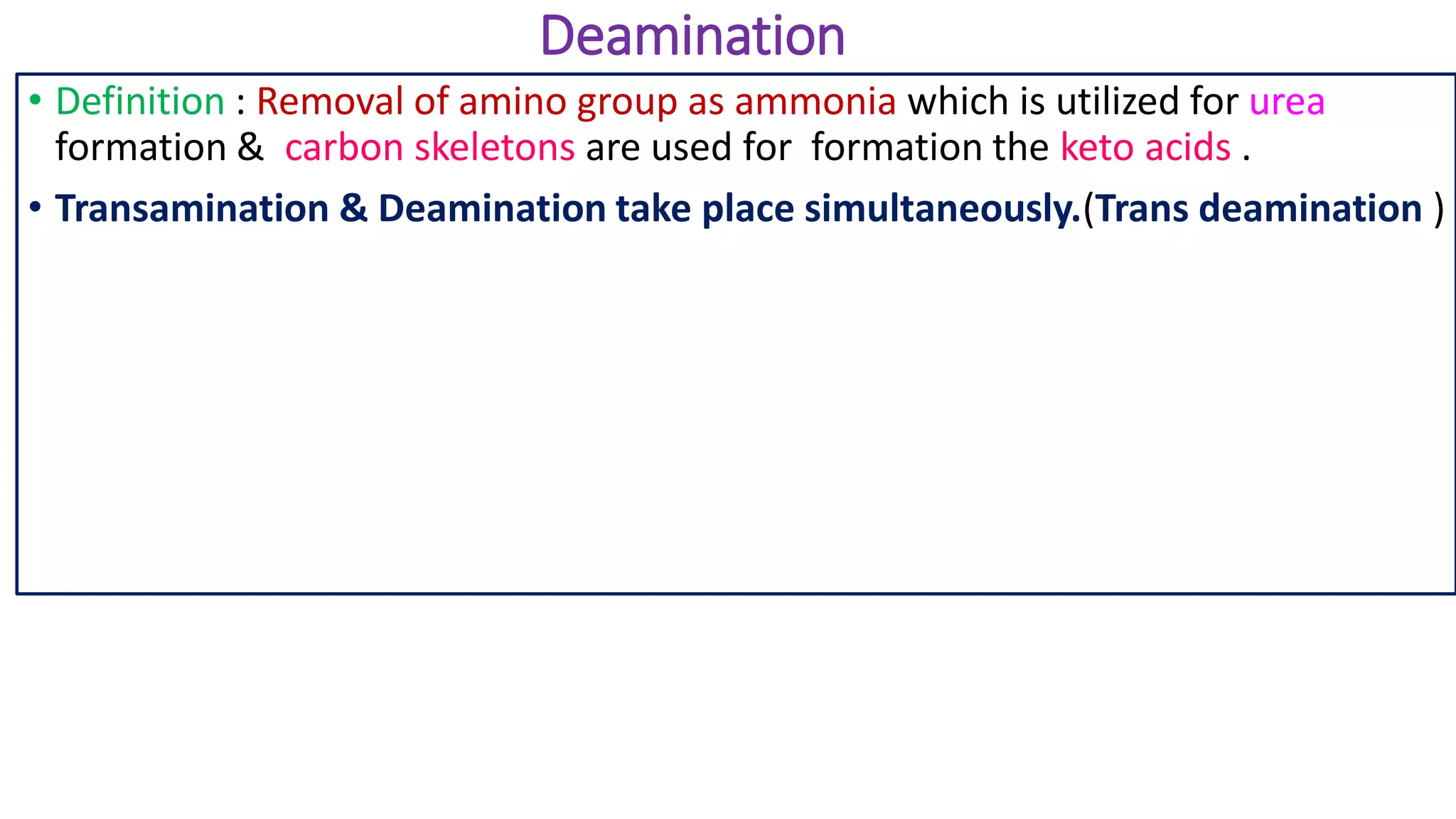 Transamination & deamination | PDF