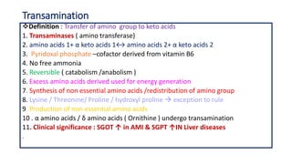 Transamination & deamination | PPT