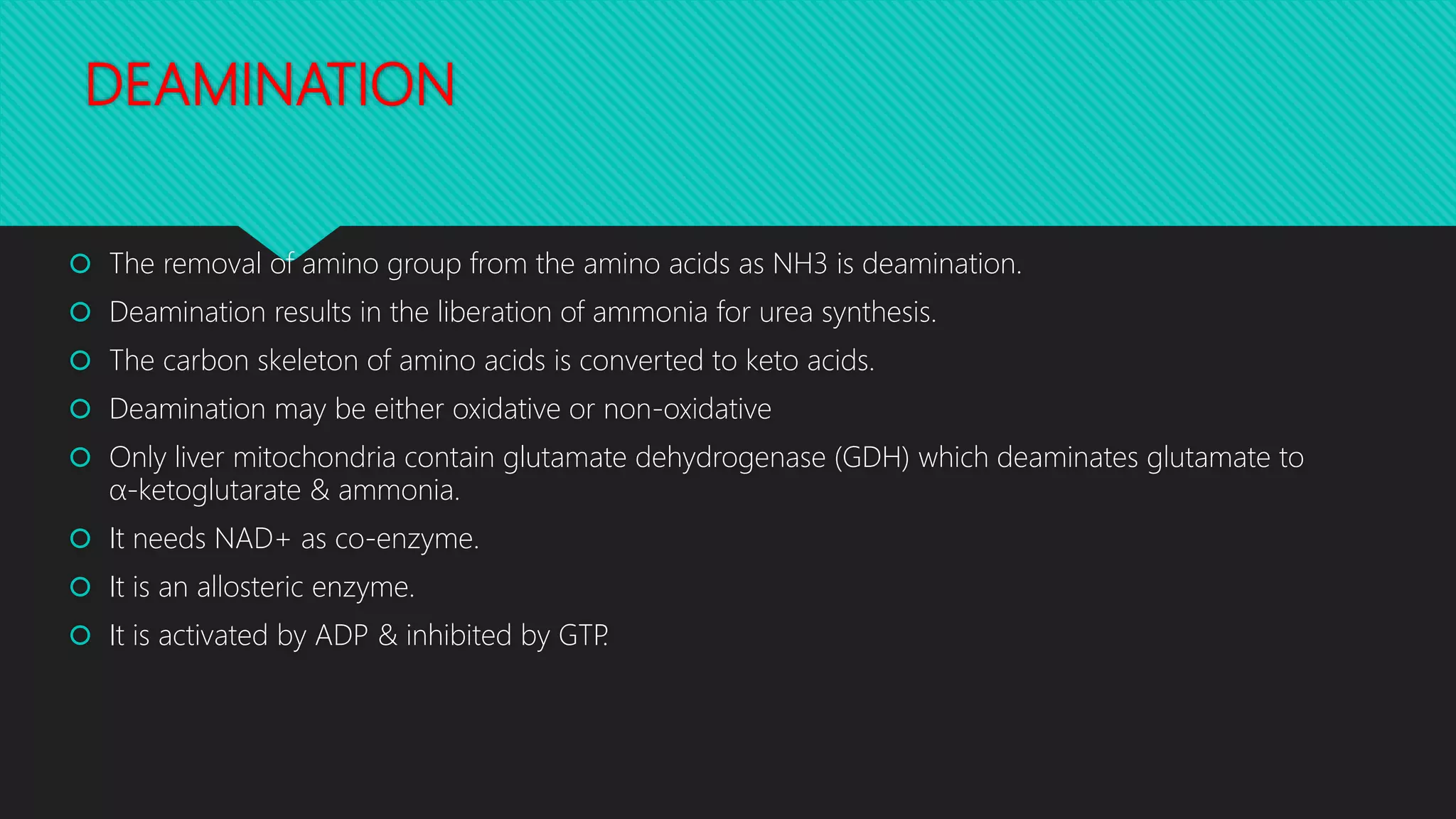 Transamination & Deamination | PPTX