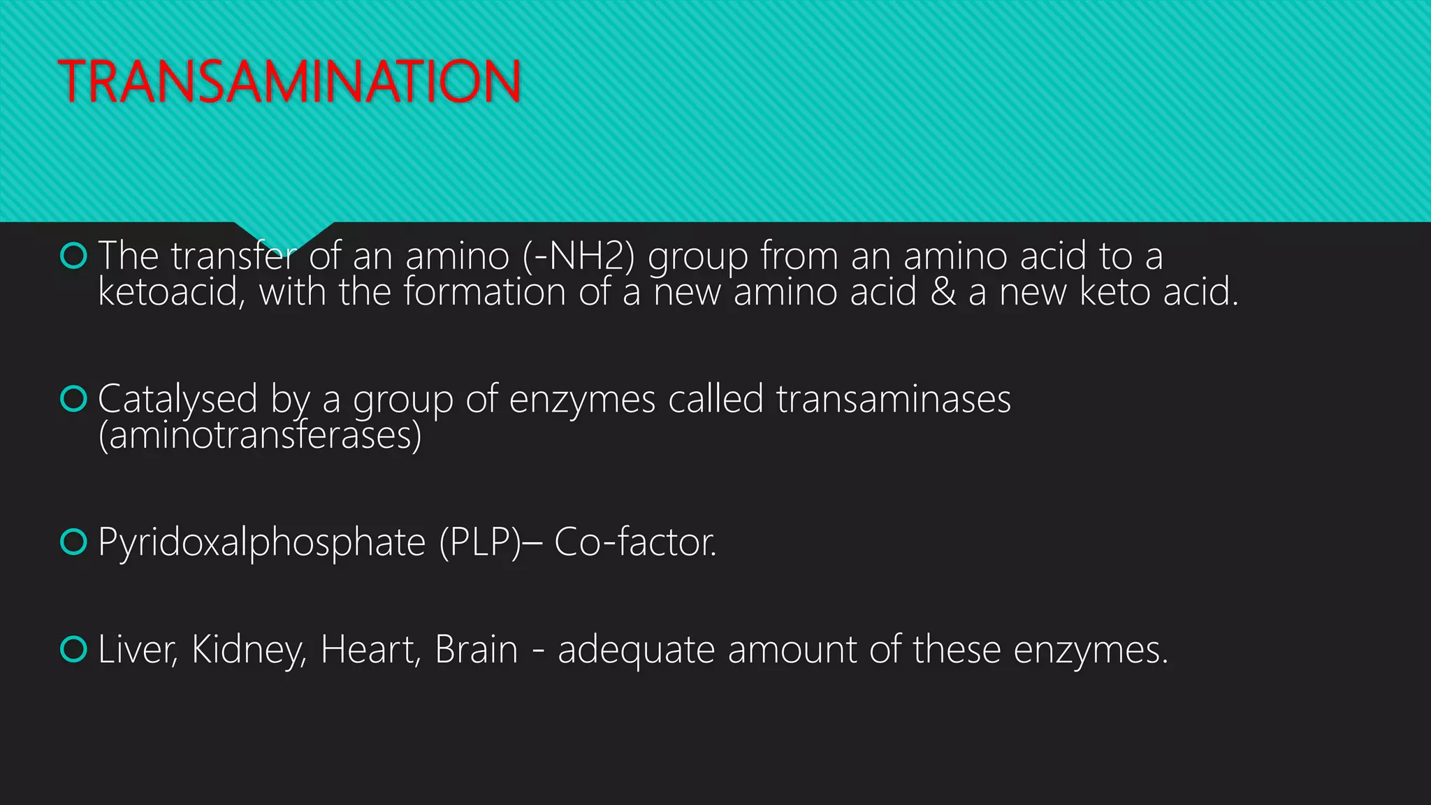 Transamination & Deamination | PPTX