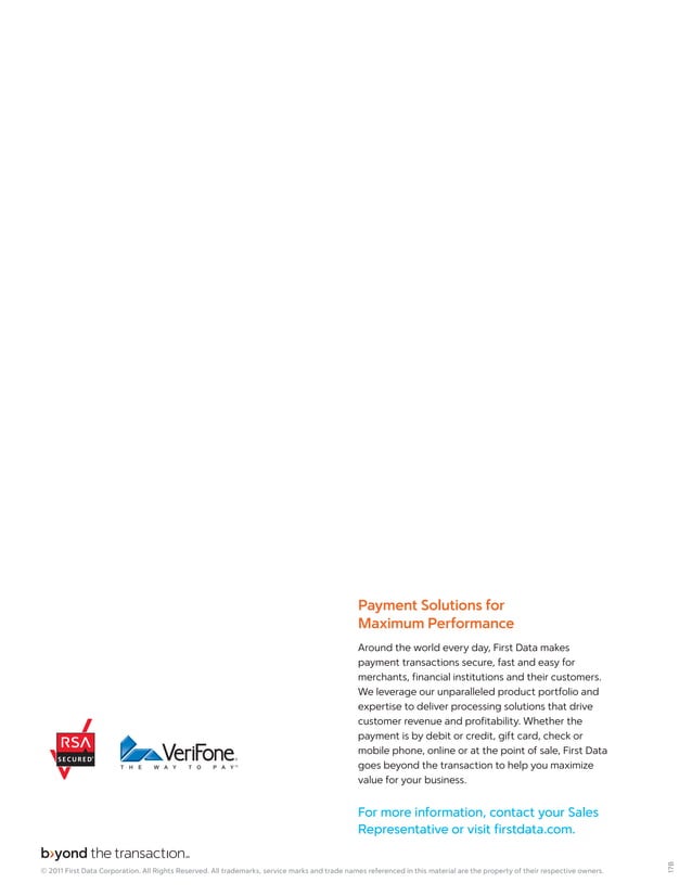 First Data Trans Armor | PDF