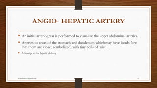 Transarterial radioembolization (tare) | PPTX