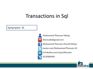 Transation.....thanveeer | PPT