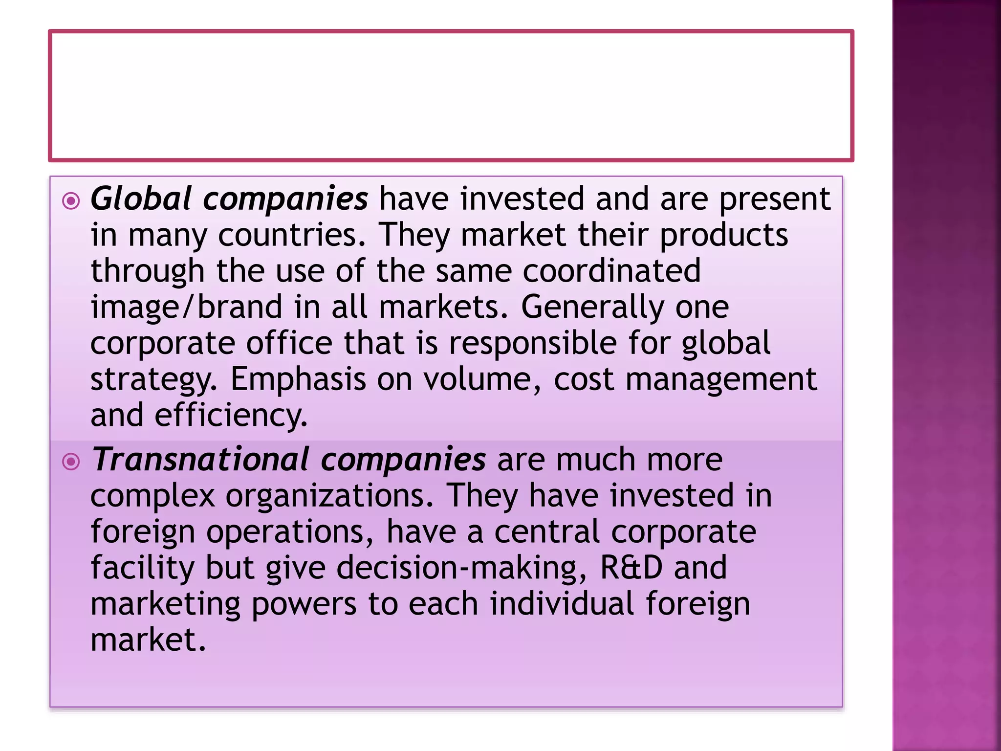 Transnational strategy | PPTX