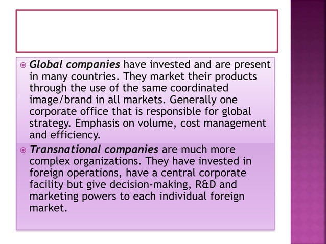 Transnational strategy | PPTX