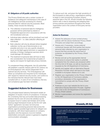 Transatlantic Personal Data Processing: Complying with the new EU-US ...
