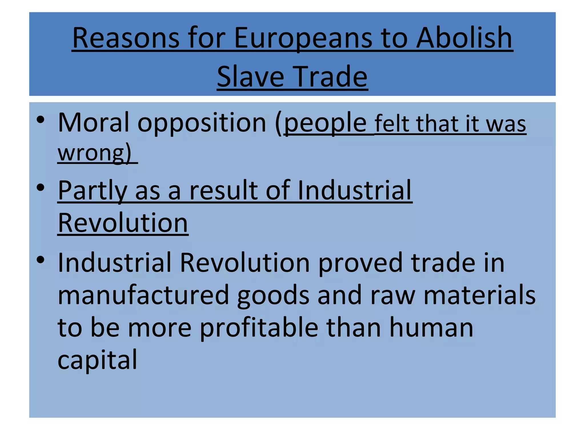 Transatlantic slave trade | PPT