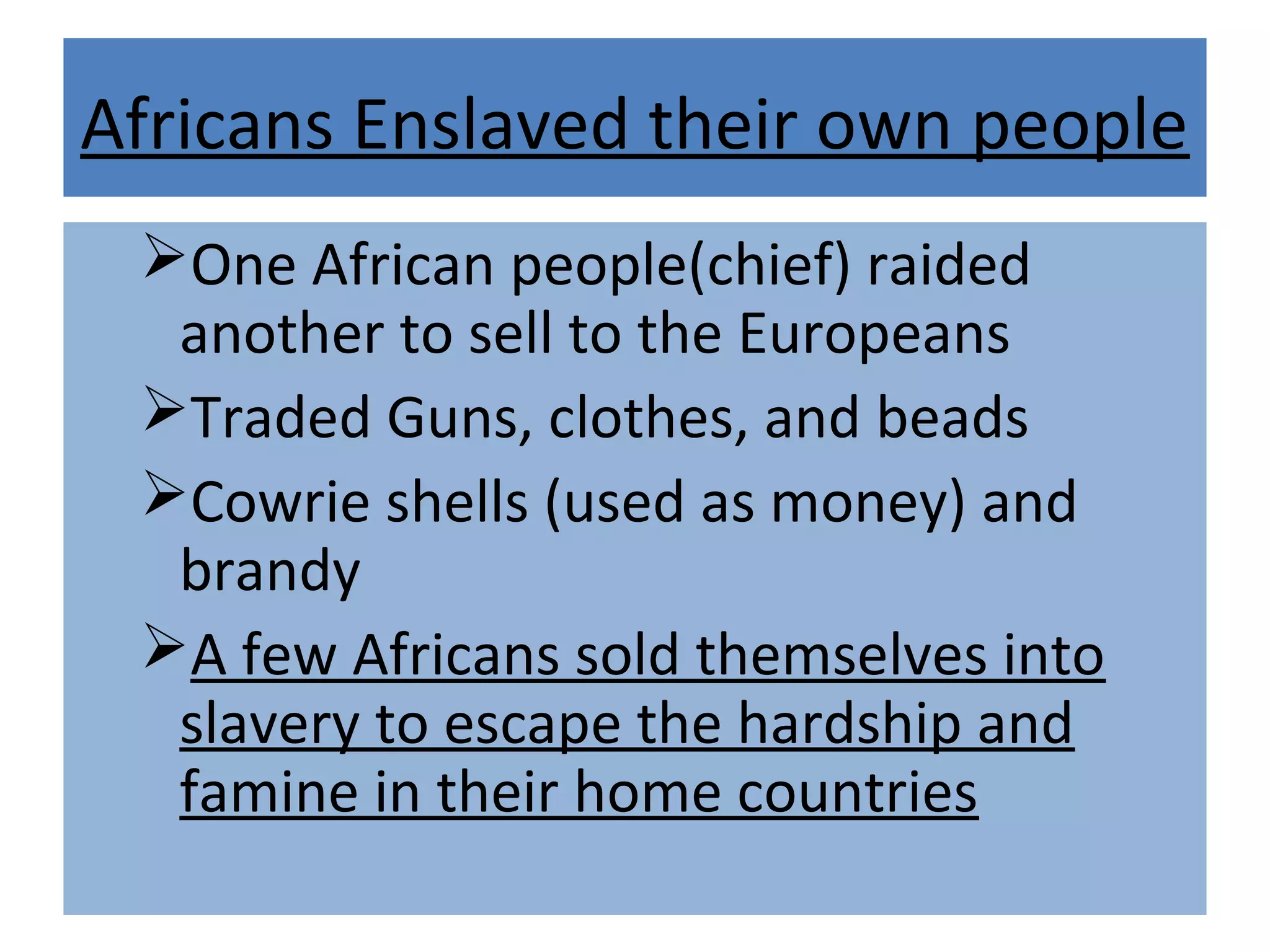 Transatlantic slave trade | PPT