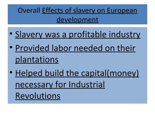 Transatlantic slave trade | PPT