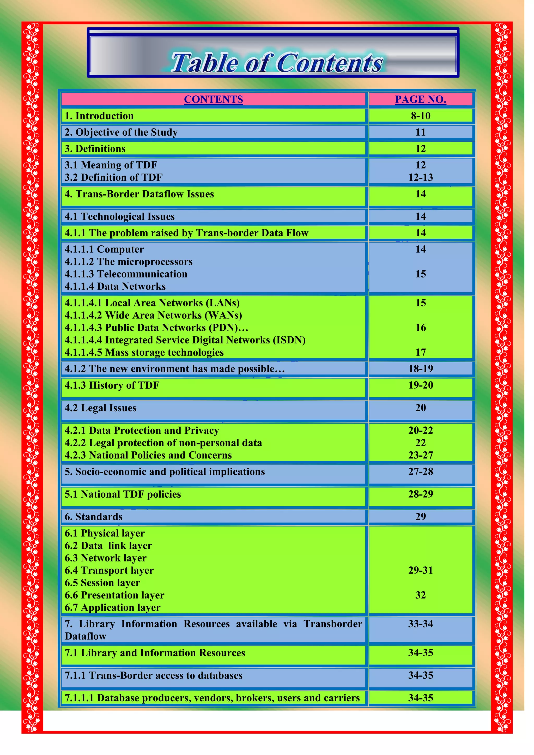 Trans border data flow | PDF